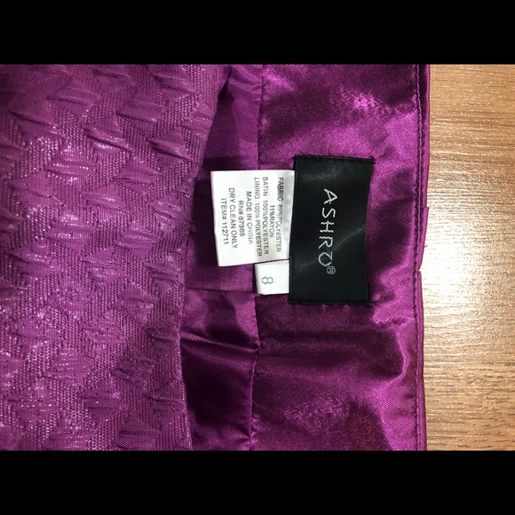 Ashro | Dresses | Ashro Purple Formal Cocktail Party Evening Dress ...